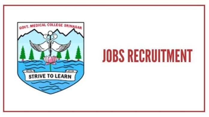 GMC Srinagar Recruitment 2025: Apply Online for Senior Residents ...