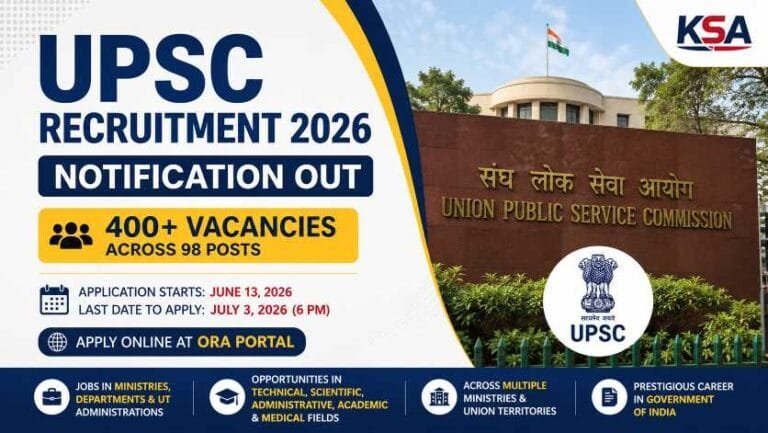 UPSC Recruitment 2026 Notification Out: 400+ Vacancies Announced, Apply ...